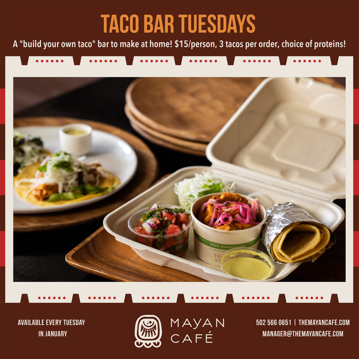 January 2021: D.I.Y. Taco Specials! - The Mayan Cafe